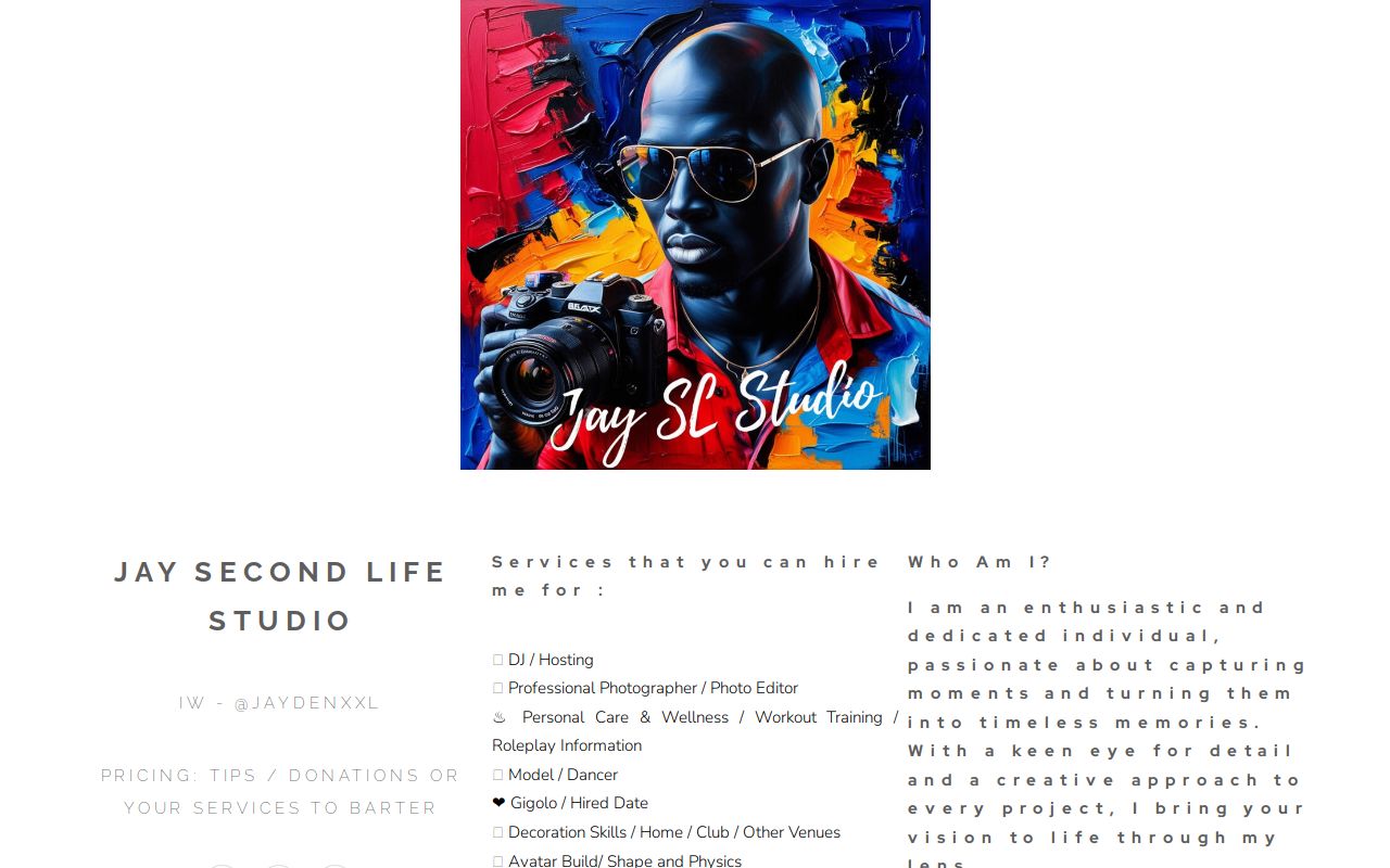 Second Life Photo Studio